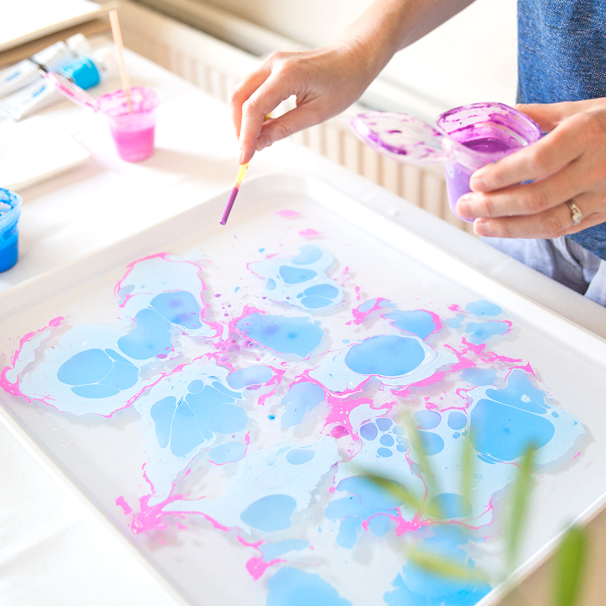 DIY Paper Marbling - kit and technique - Roxwell Press